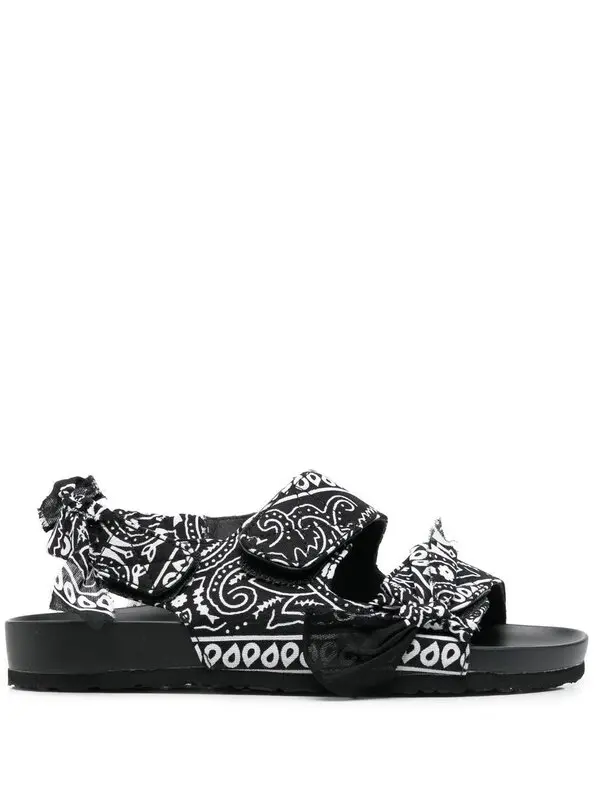 ARIZONA LOVE Bandana Sandals - Black
