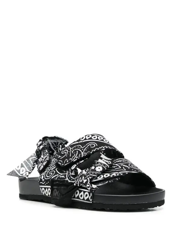 ARIZONA LOVE Bandana Sandals - Black