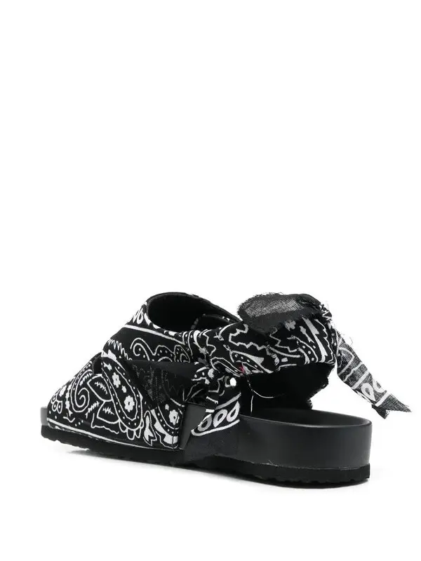 ARIZONA LOVE Bandana Sandals - Black