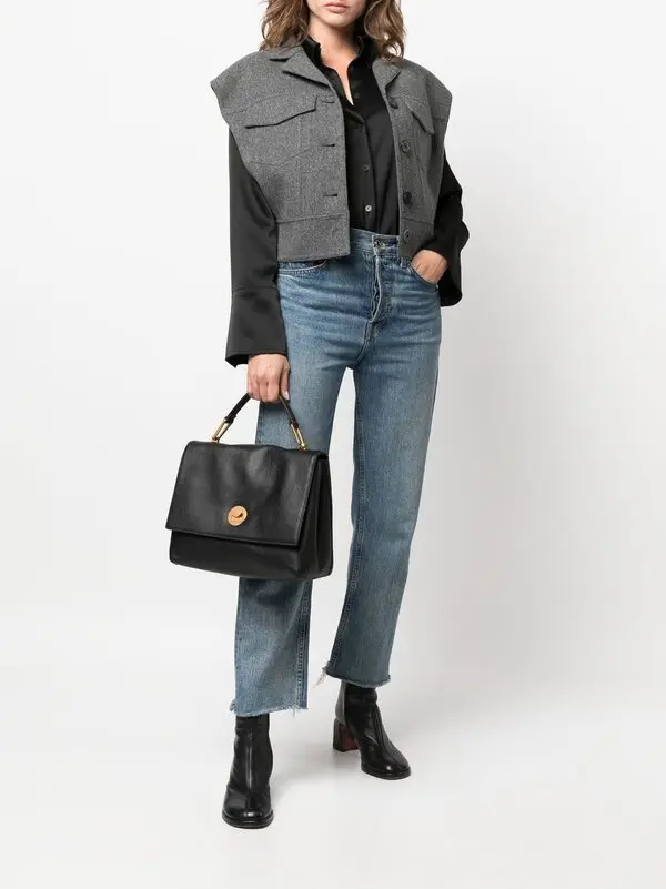 COCCINELLE Liya Medium Leather Tote Bag