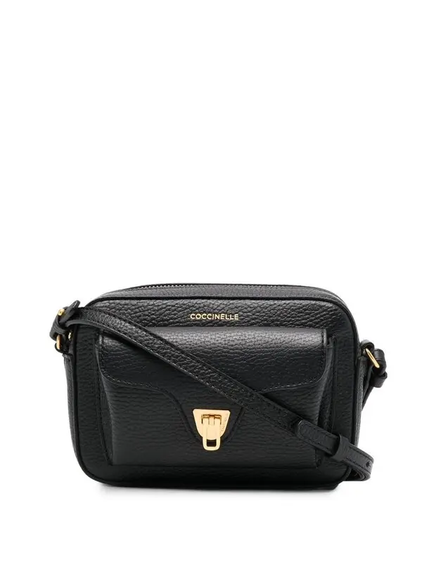 COCCINELLE Beat Leather Crossbody Bag - Black