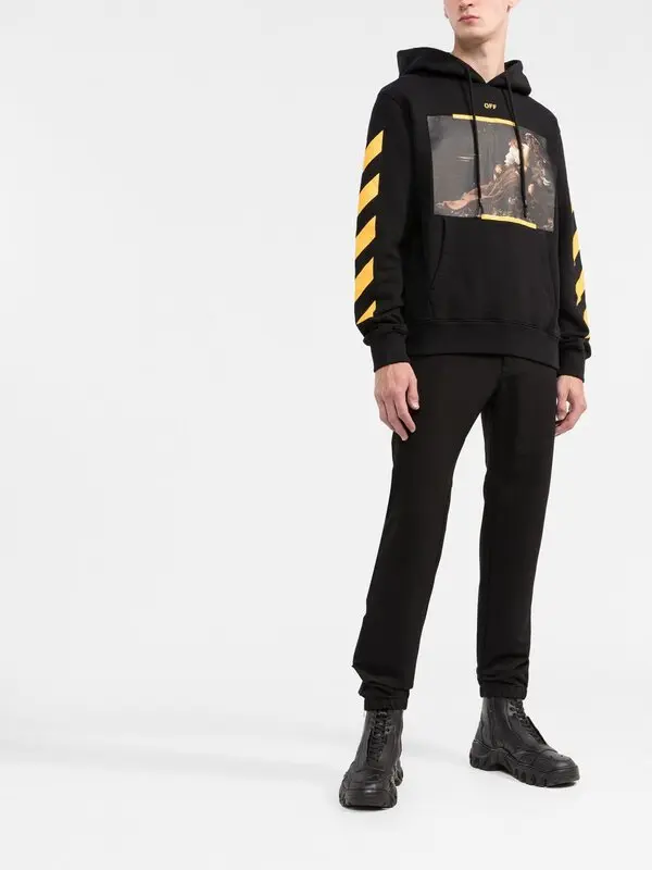Off-White Caravaggio Print Cotton Hoodie