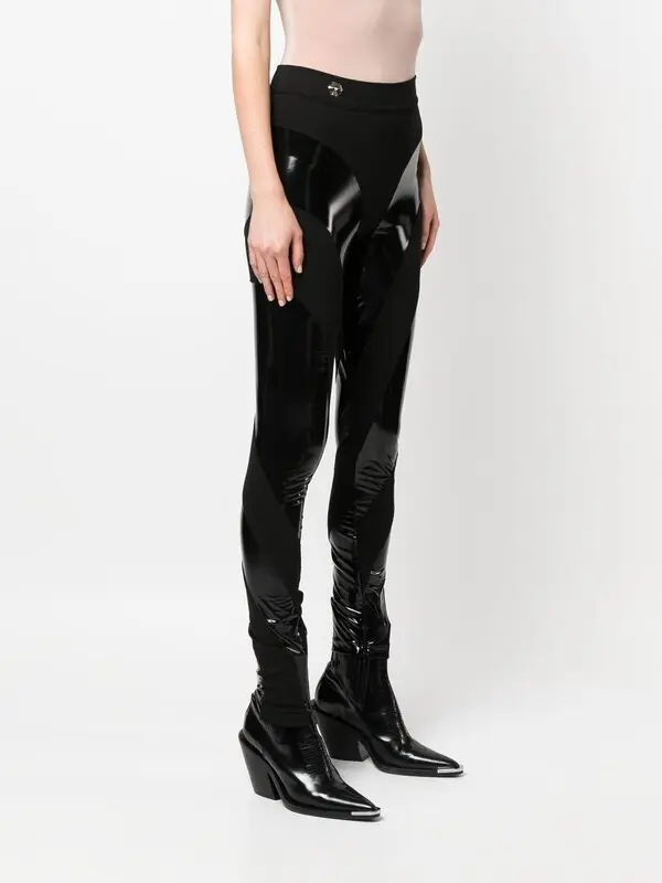 Philipp Plein Contrasting Panel Leggings