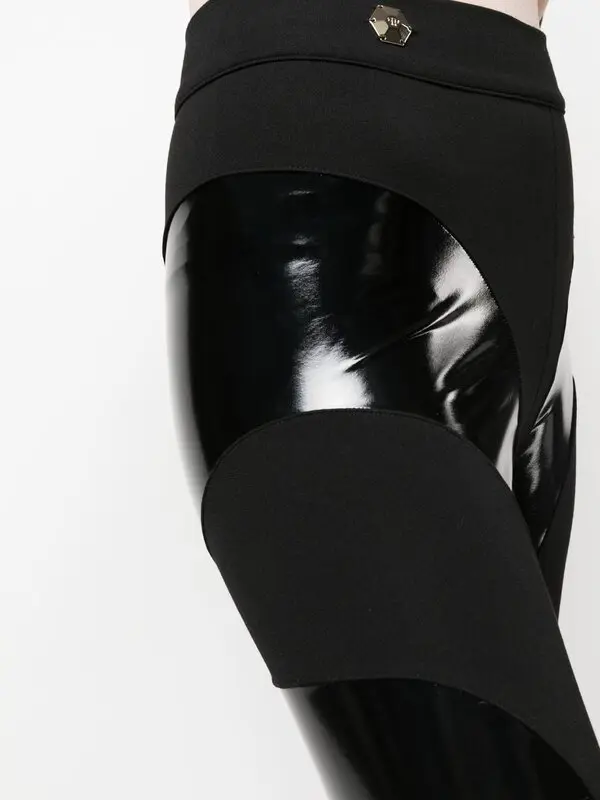 Philipp Plein Contrasting Panel Leggings
