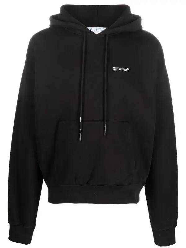 Off-White Caravaggio Print Hooded Sweatshirt - Black