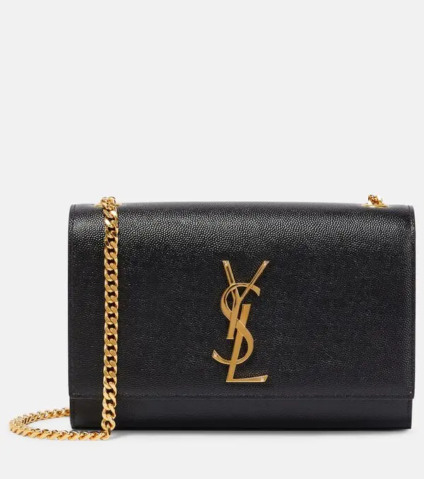 Saint Laurent Kate Small Leather Shoulder Bag - Black