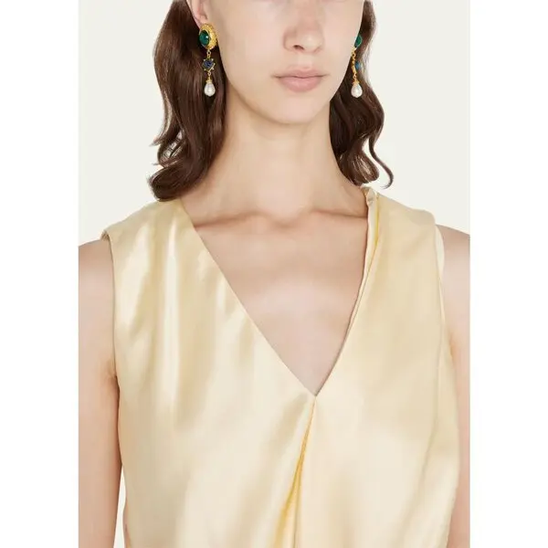 BEN-AMUN Stone Clip-on Earrings