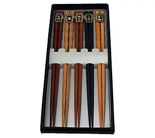 BERGHOFF Set Of Five Wooden Chopsticks - One-color