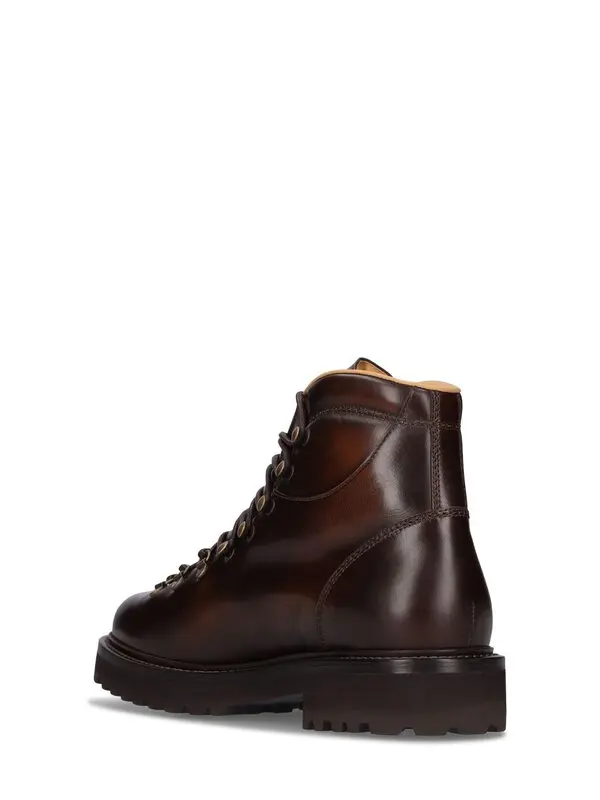 Brunello Cucinelli Leather Lace-up Boots