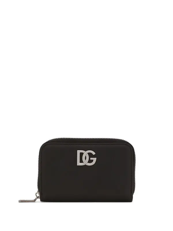Dolce & Gabbana Dg-logo Leather Wallet - Black