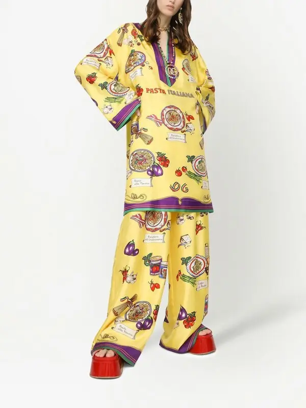 Dolce & Gabbana Graphic-print Kaftan