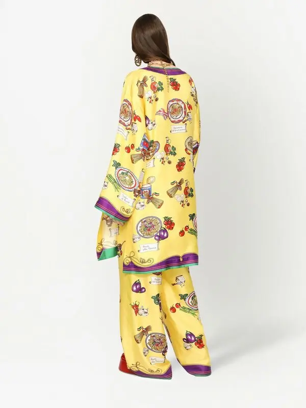 Dolce & Gabbana Graphic-print Kaftan