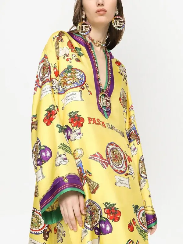 Dolce & Gabbana Graphic-print Kaftan