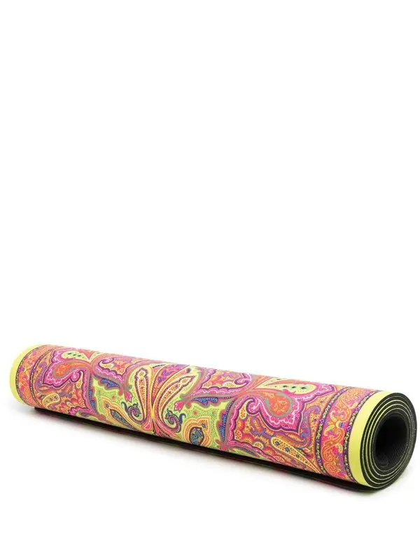 Etro Paisley Print Yoga Mat - Yellow