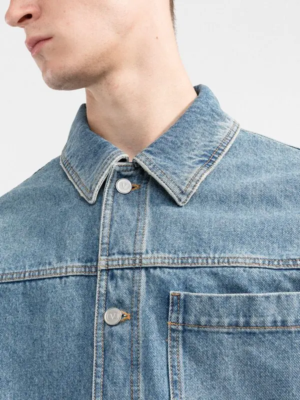Valentino Garavani Vlogo Signature Denim Shirt