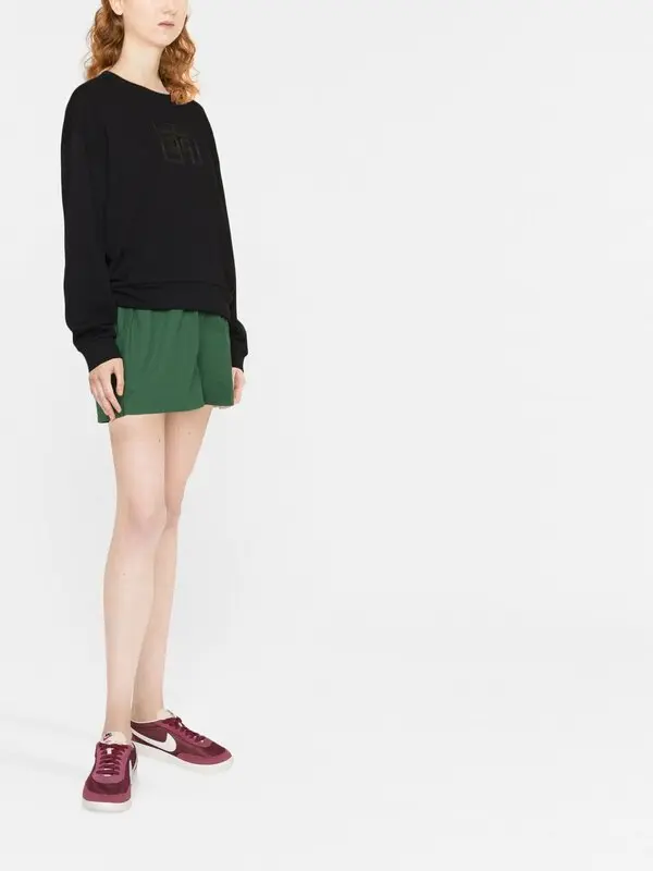 Elisabetta Franchi Embossed Logo Crew-neck Sweatshirt