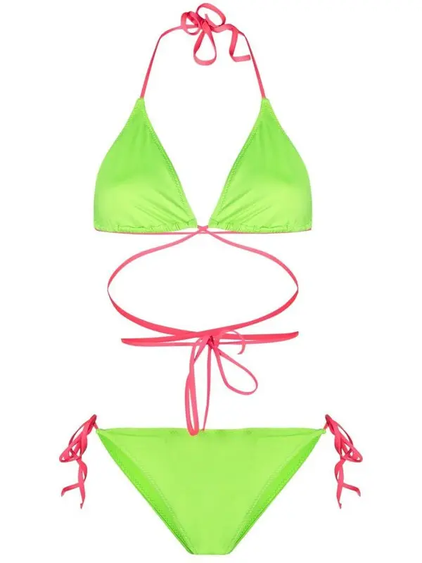 NOIRE SWIMWEAR Wrap-style Bikini - Green