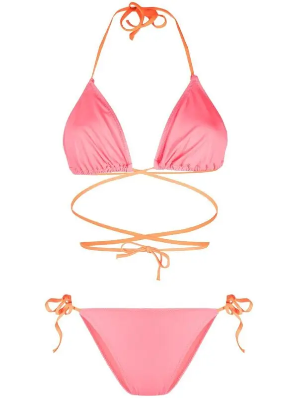 NOIRE SWIMWEAR Wrap Bikini Set - Pink