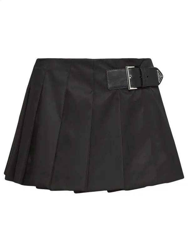 Prada Re-nylon Pleated Miniskirt