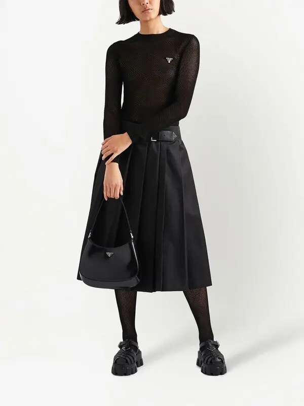 Prada Re-nylon Pleated Skirt