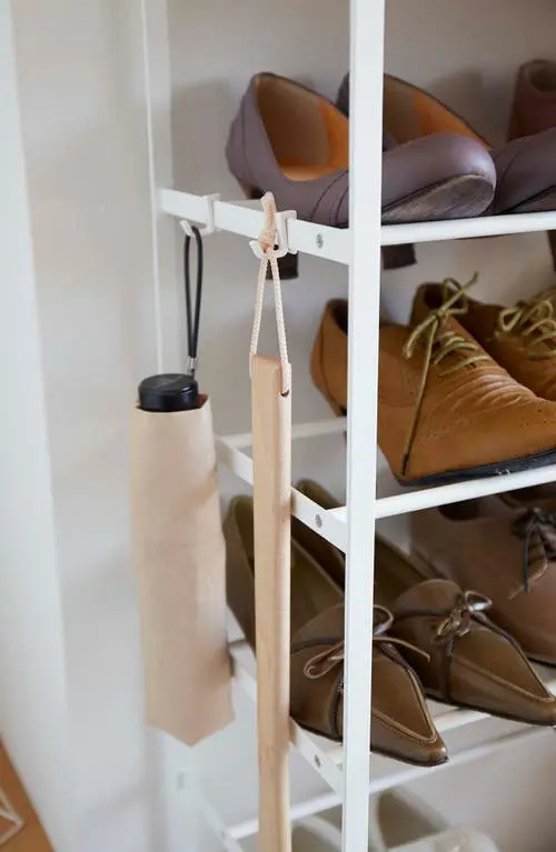 YAMAZAKI 6-tier Wood Top Shoe Rack