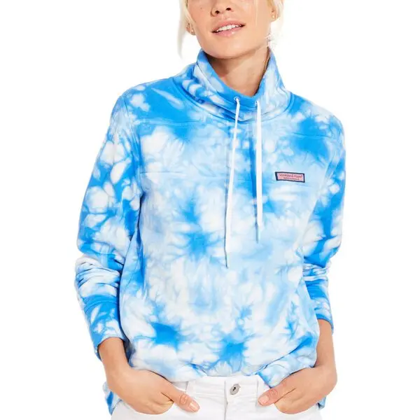 Vineyard Vines Tie Dye Funnel Neck Pullover
