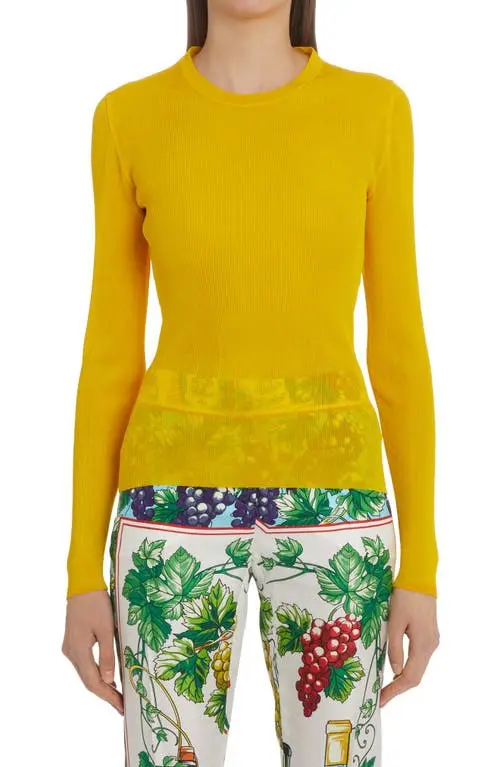 Dolce & Gabbana Rib Sweater - A0106 Giallo Intenso