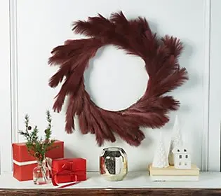 LUXE RACHEL ZOE 31' Silky Pampas Wreath - One-color