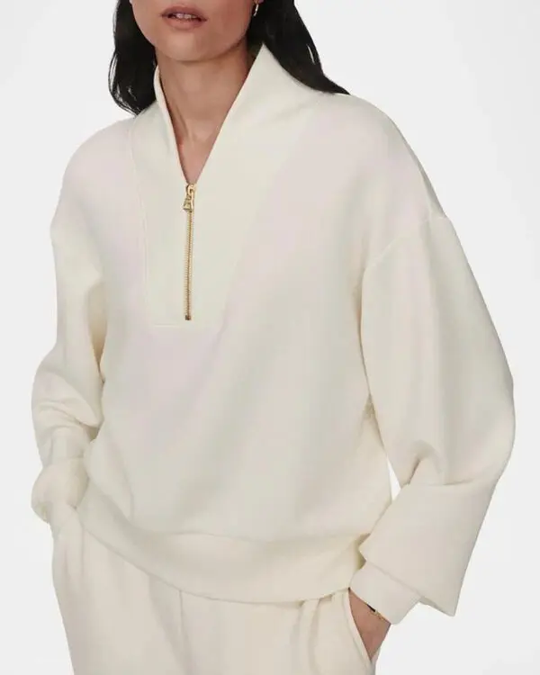 Varley Davidson Partial-zip Sweatshirt - Pristine