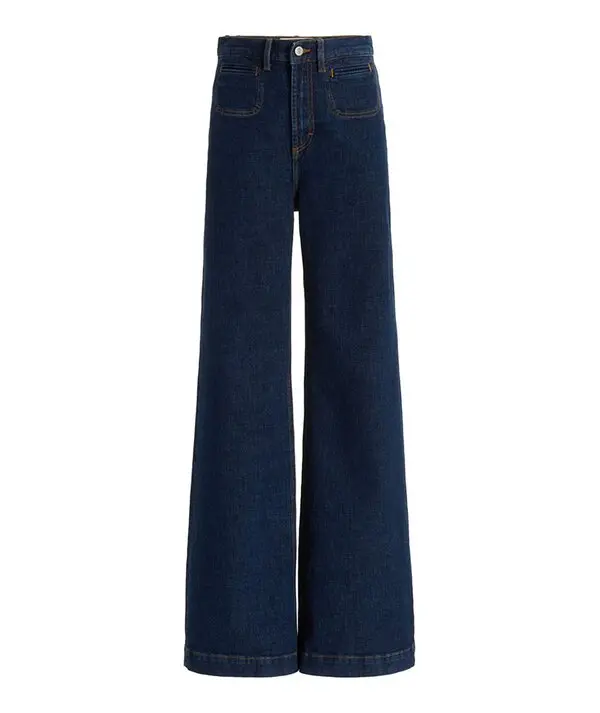JEANERICA Roma Stretch High-rise Flared-leg Jeans - Dark Wash