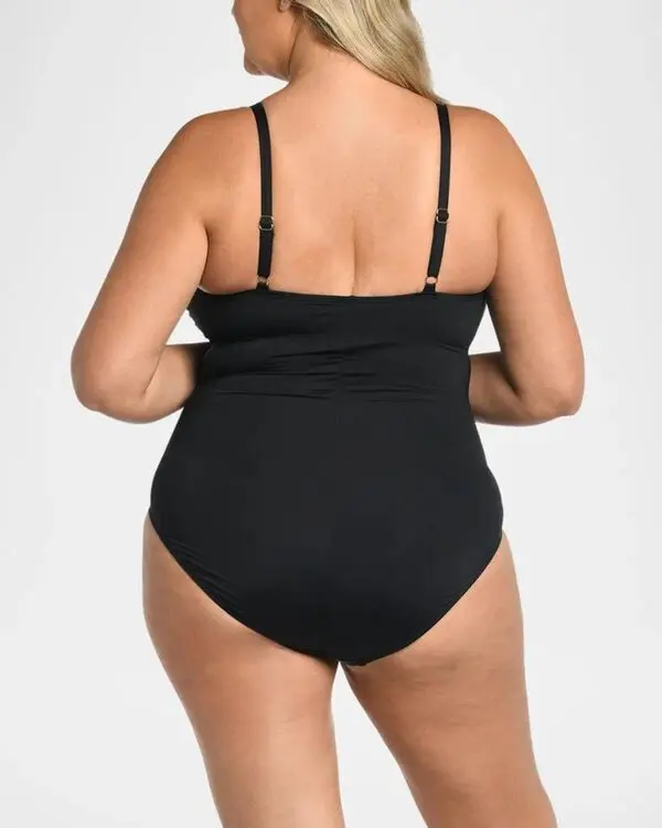 La Blanca Island Goddess One-piece Swimsuit - Black