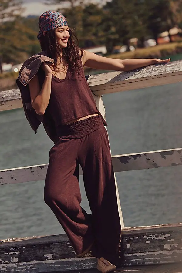 Free People Coordinating Set - Fudge