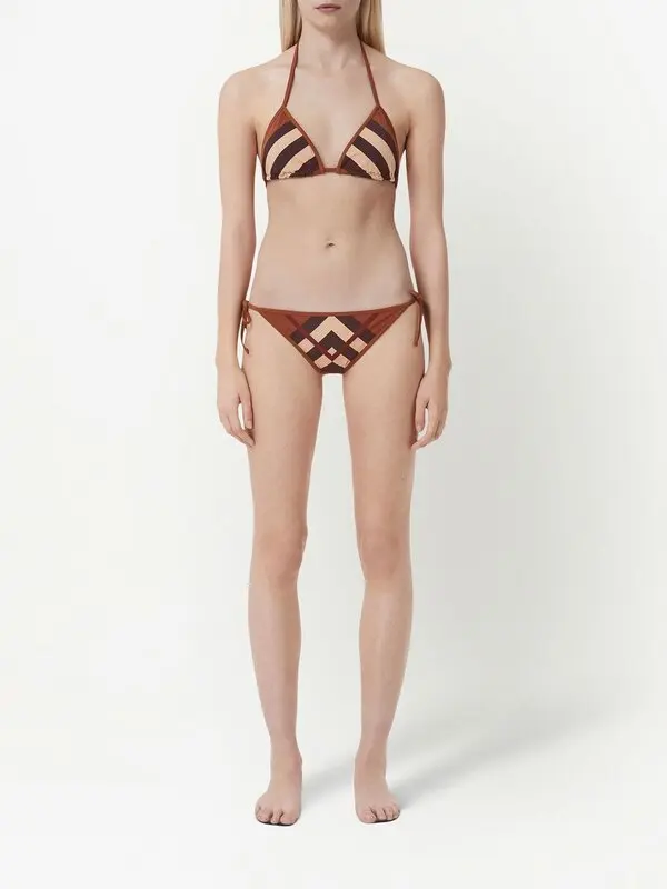 Burberry Chevron Check Triangle Bikini