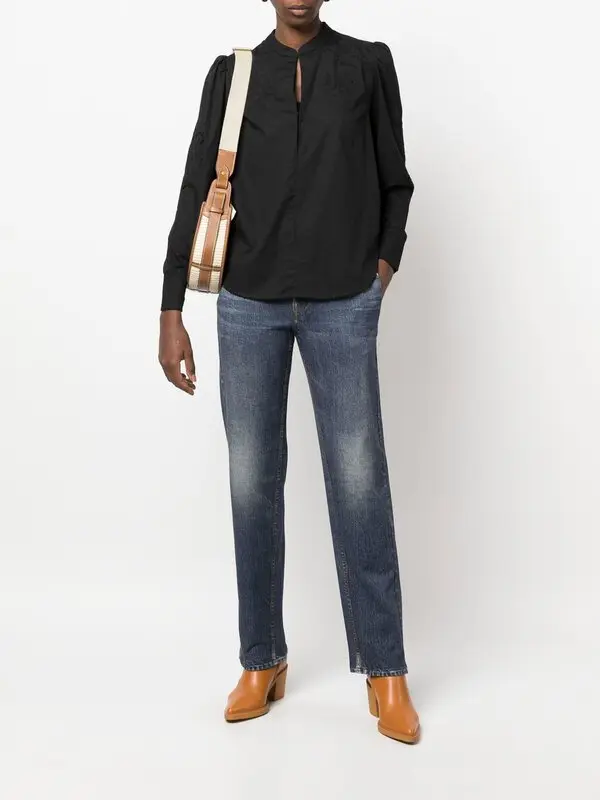 Rag & Bone Jade Long-sleeve Blouse