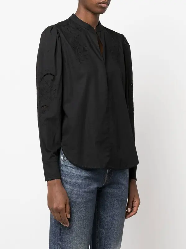 Rag & Bone Jade Long-sleeve Blouse
