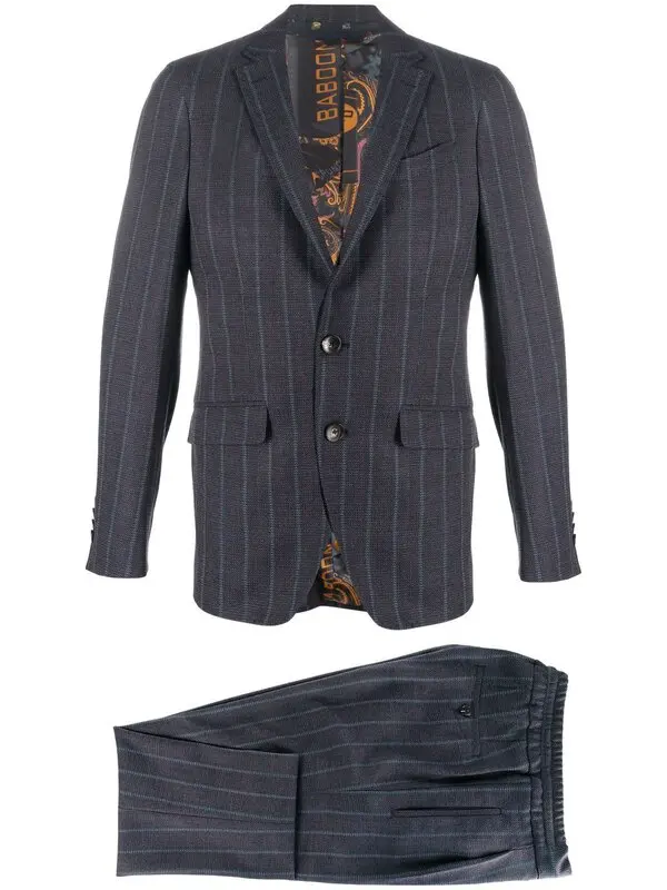 Etro Pinstripe-pattern Single Breasted Suit
