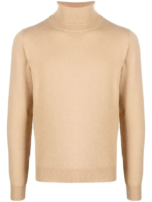 Malo Roll Neck Cashmere Sweater - Neutrals