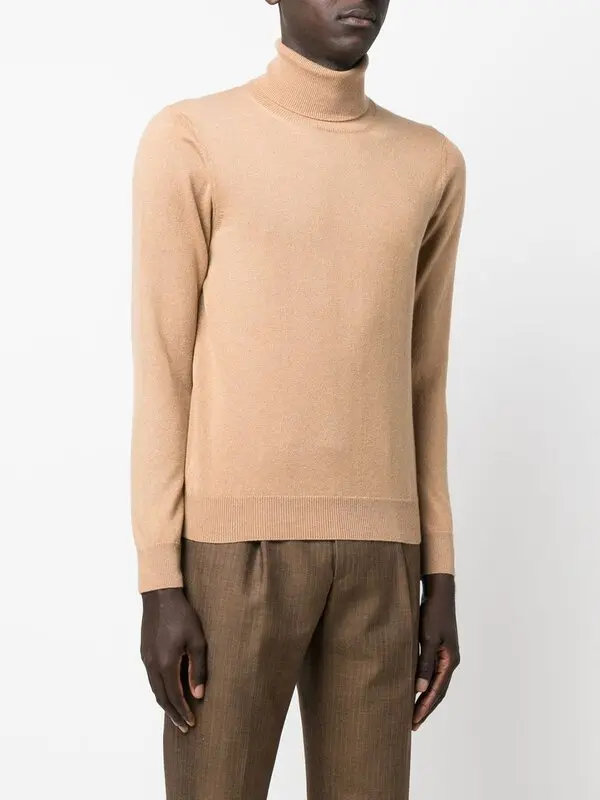 Malo Roll Neck Cashmere Sweater - Neutrals