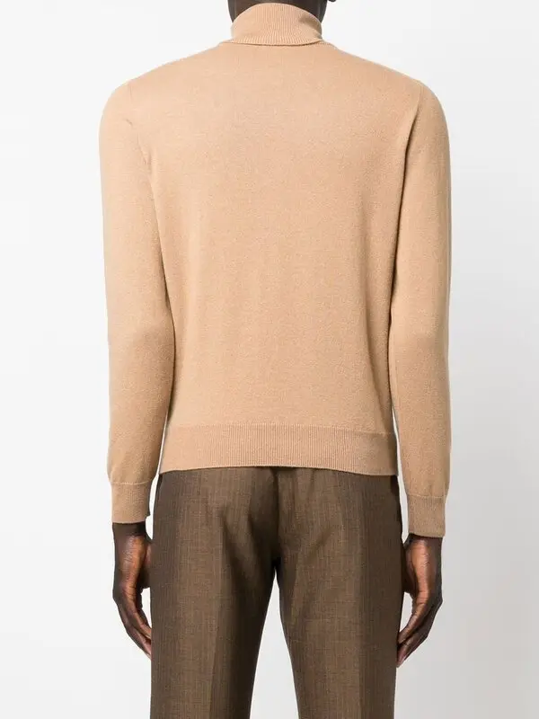 Malo Roll Neck Cashmere Sweater - Neutrals