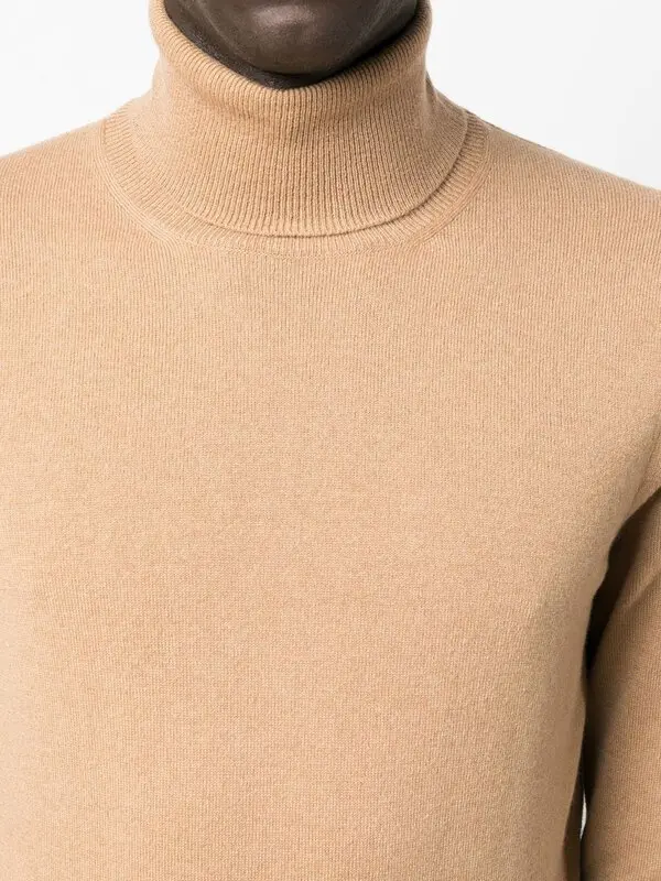 Malo Roll Neck Cashmere Sweater - Neutrals