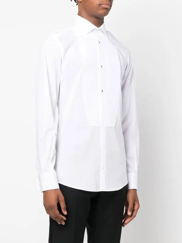 Dolce & Gabbana Dart-detail Cotton Shirt - White