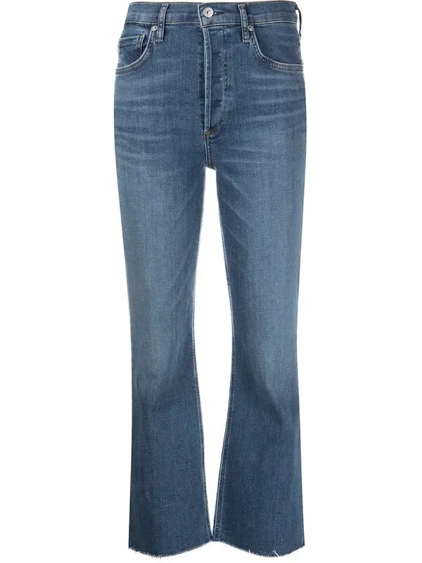 Citizens Of Humanity Raw-cut Hem Denim Jeans