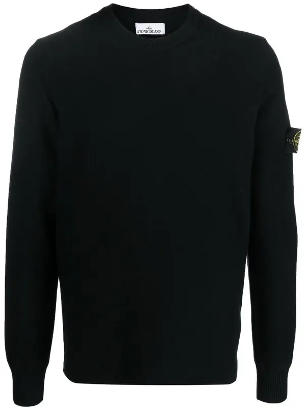 Stone Island Compass-patch Crewneck Jumper
