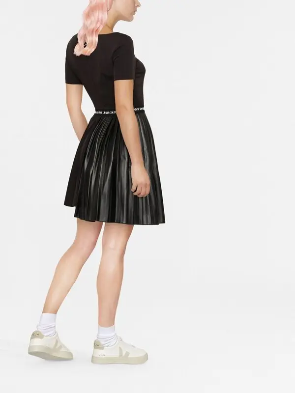 Versace Pleated T-shirt Dress