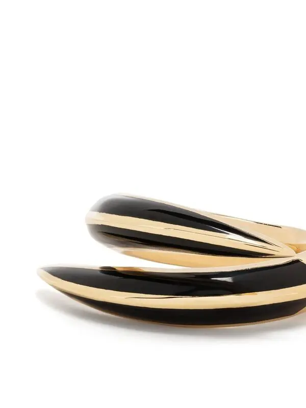 SHAUN LEANE Sabre Deco Crossover Ring - Gold