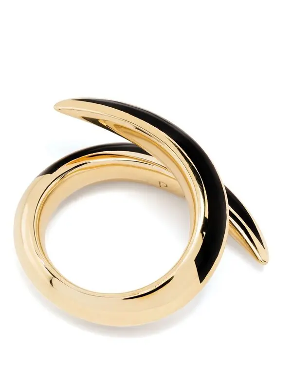 SHAUN LEANE Sabre Deco Crossover Ring - Gold