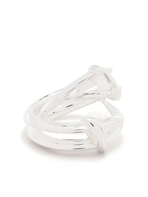 SHAUN LEANE Sabre Deco Sterling Ring - Silver
