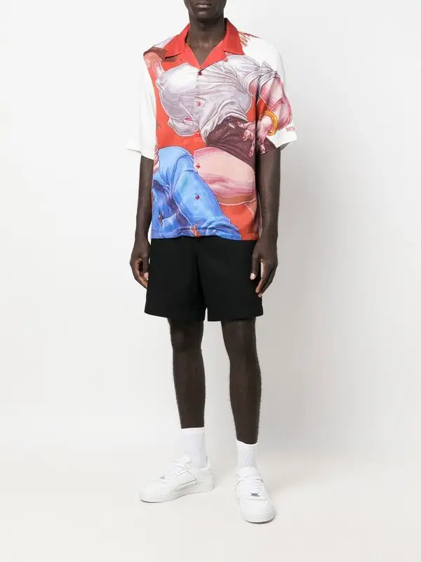 DIESEL® X Tom Of Finland Foundation Graphic-print Satin Shirt