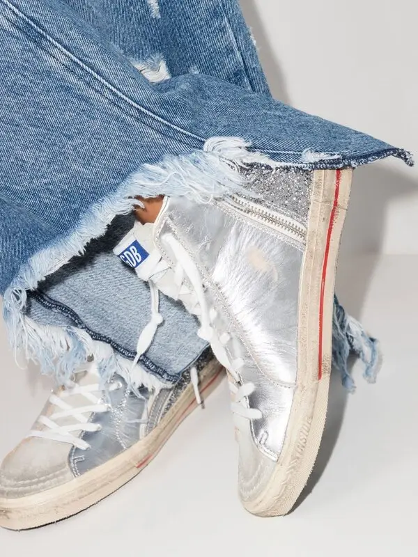 GOLDEN GOOSE Logo-patch Lace-up Sneakers