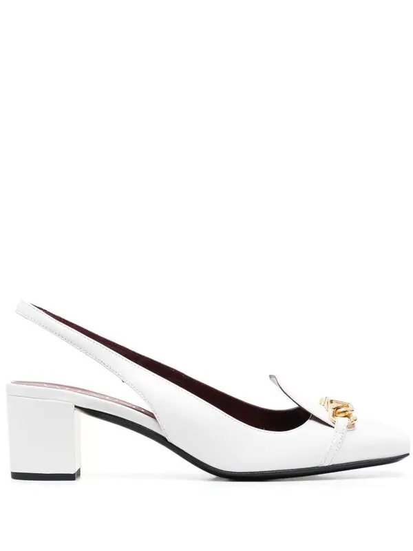 Valentino Garavani Vlogo Chain 50mm Slingback Pumps